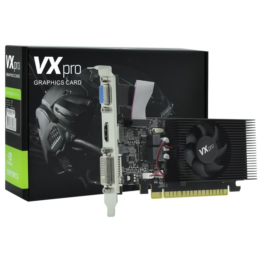 Placa de Vídeo NVIDIA GeForce VXPRO GT 730 2GB DDR3 128 Bits Low Profile - VXGT730LP-2GD3-A ...