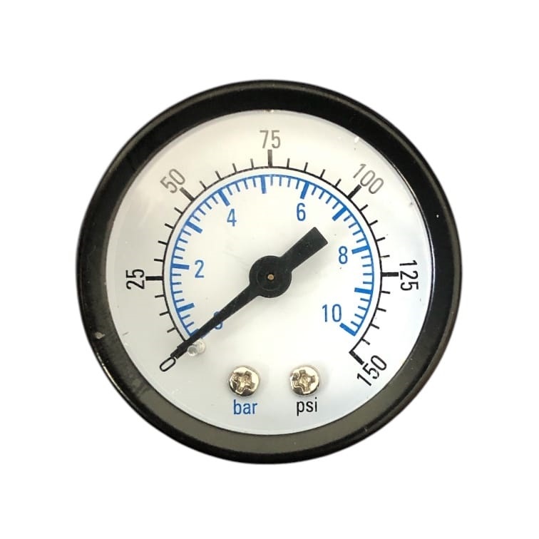 Manômetro Horizontal Rosca 1/8 Bsp Escala 0 A 10 Bar 150 Psi | Shopee Brasil