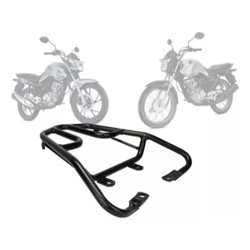 BAGAGEIRO TITAN 125/150 MODELO 14/16 FAN160 MODELO 16/22 PRETO (MACICO ...