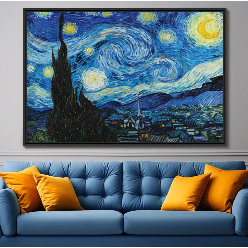 Quadro Noite Estrelada - Van Gogh | Shopee Brasil