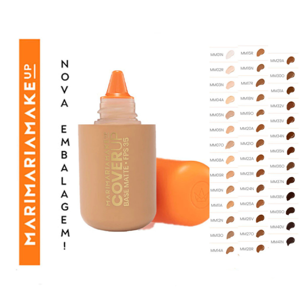 Mari Maria Base Cover Up Base Liquida Matte Escolha sua Cor | Shopee Brasil