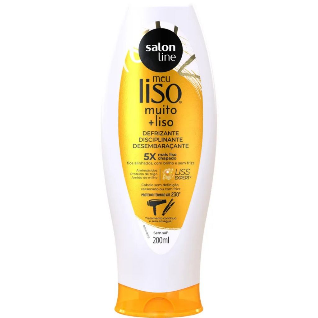 Protetor Térmico Salon Line Meu Liso Muito+Liso Defrizante 200ml | Shopee Brasil