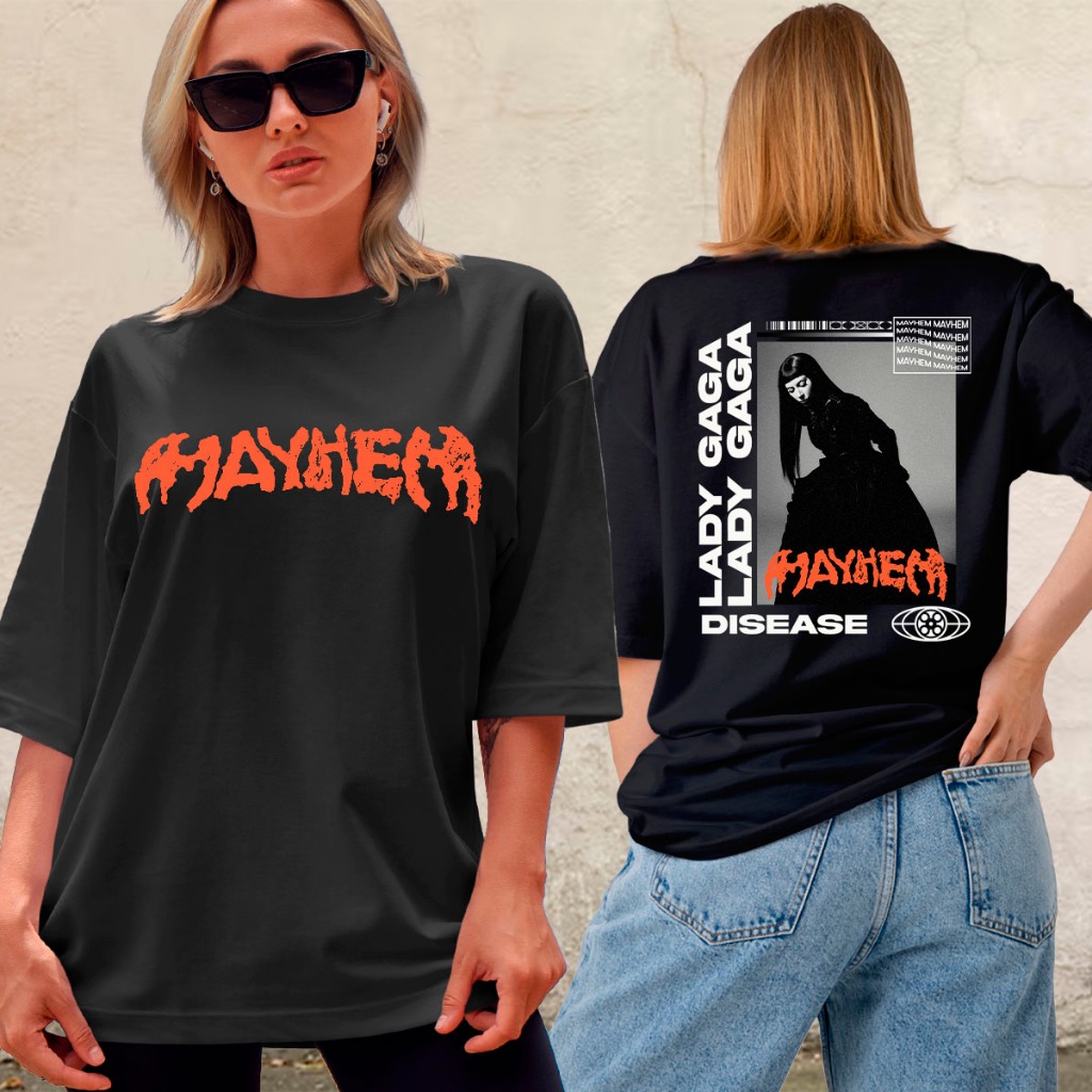 Camiseta Basica e OVERSIZED Lady Gaga Mayhem no rj brasil Album Diva ...
