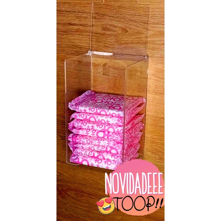 PORTA ABSORVENTES EM ACRÍLICO CRISTAL GRANDE | Shopee Brasil