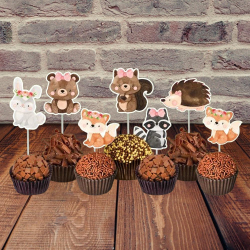 50 TOPPER DE DOCINHOS PERSONALIZADOS - TODOS OS TEMAS | Shopee Brasil