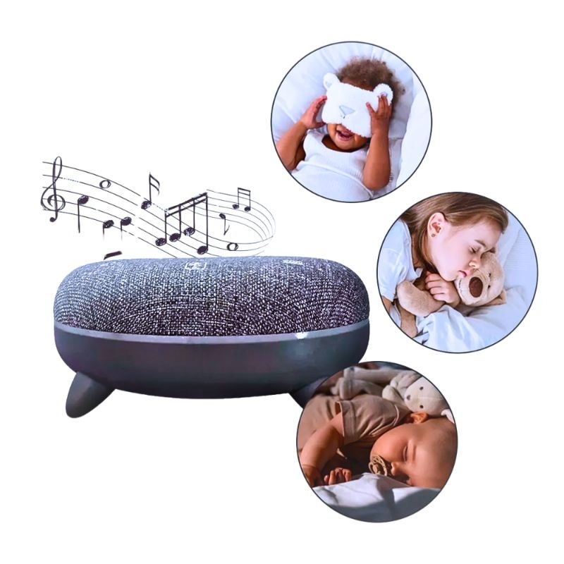 Caixa De Som Ruido Branco Sons da Natureza Sono Relaxante 20W Luz LED ...