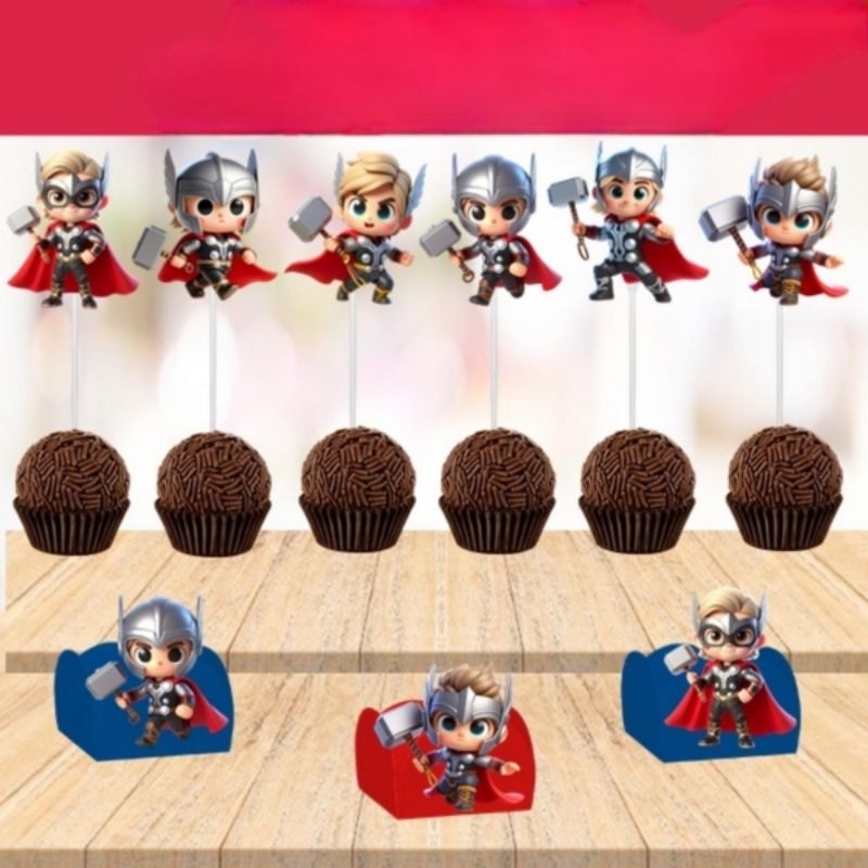Forminha e Toppers de Doce Thor- 100 Unidades | Shopee Brasil