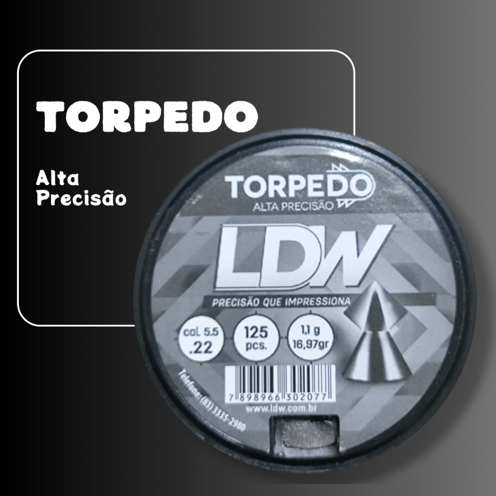LDW 02 Estojos Chumbo Modelo Torpedo | Shopee Brasil