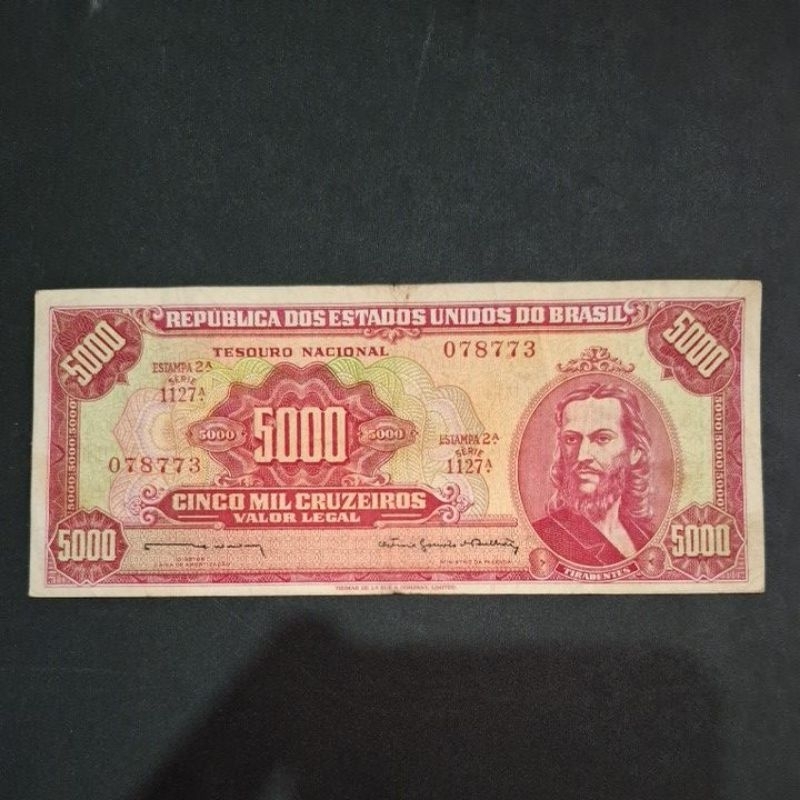 C108 - Cédula 5000 Cruzeiros - MBC | Shopee Brasil