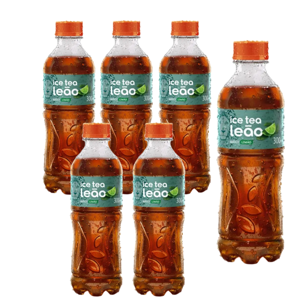 Chá Matte Leão Ice Tea Limão 450ml Kit com 6 Garrafas | Shopee Brasil