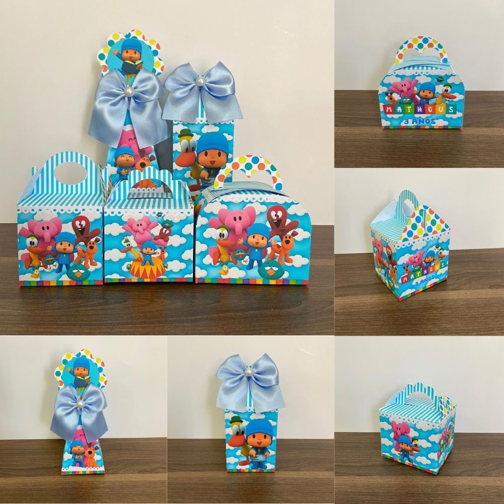 PEGUE E MONTE - Kit Festa Personalizado Pocoyo Lembrancinhas Caixinhas ...