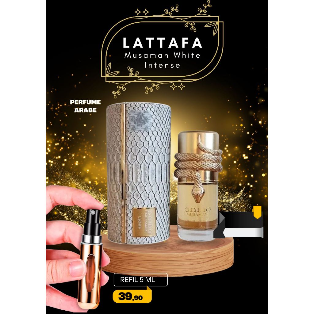 Decant Musaman White Intense da Lattafa | Shopee Brasil