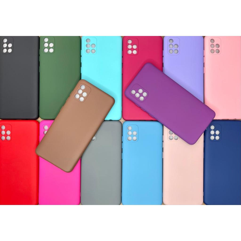 Kit Protetora Capa de Celular - A51 / A515 - Samsung Silicone Aveludado Capinha Case | Shopee Brasil