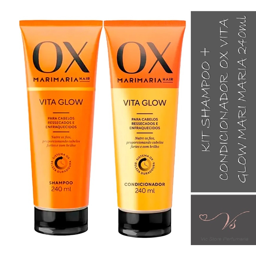 Kit Shampoo + Condicionador Ox Mari Maria Vita Glow 240ml | Shopee Brasil
