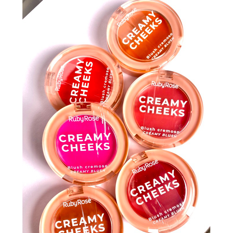Blush Cremoso Creamy Cheeks - Ruby Rose | Shopee Brasil