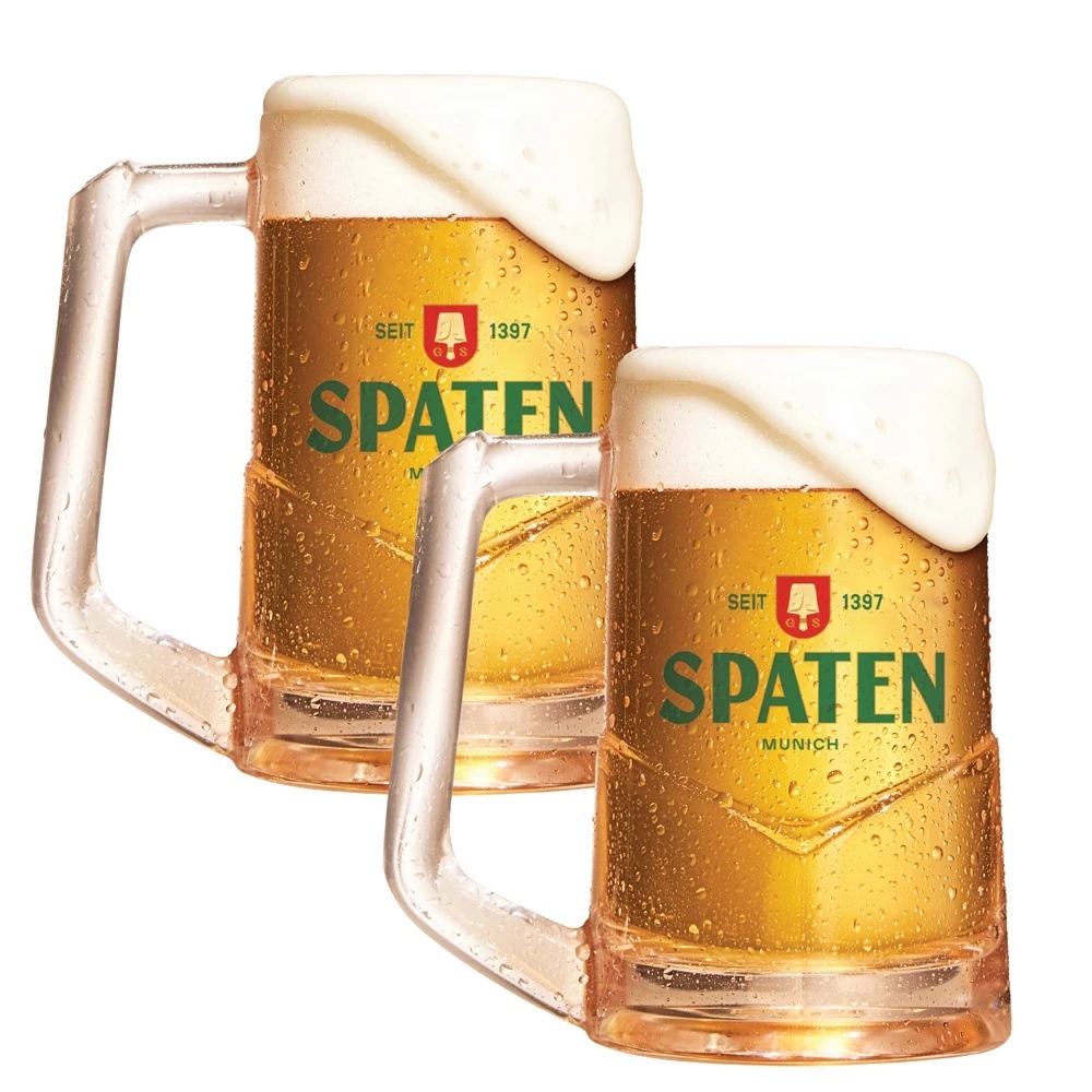 Caneca de Vidro Cerveja Spaten 400mL | Shopee Brasil