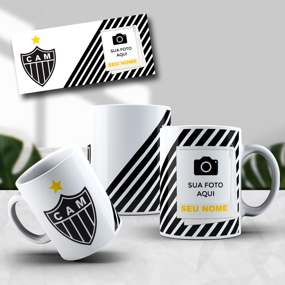 Caneca Personalizada com foto do Time Atletico Mineiro CAM | Shopee Brasil