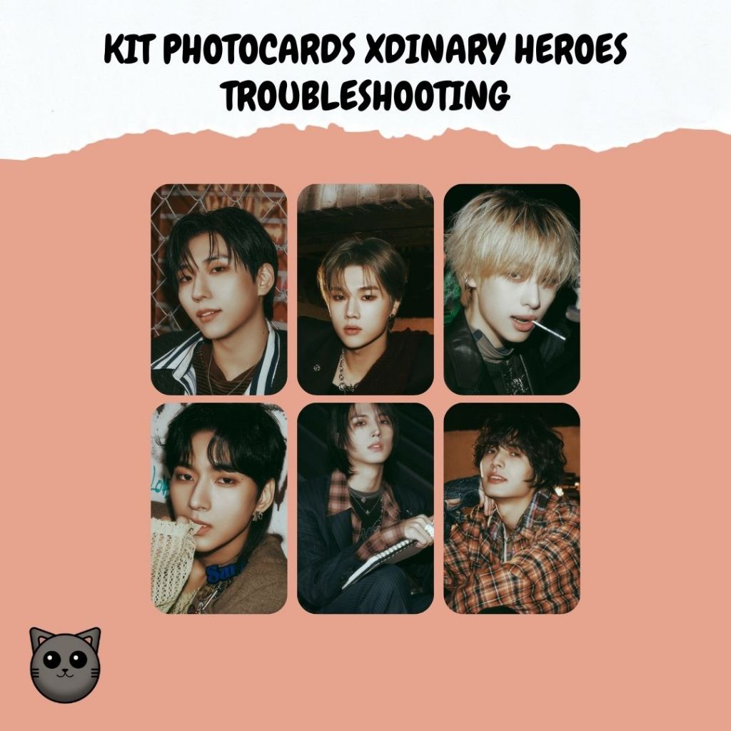 KIT PHOTOCARDS FANMADE XDINARY HEROES TROUBLESHOOTING | Shopee Brasil