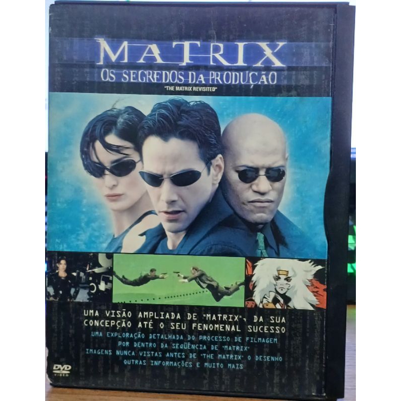 Dvd Matrix - Os segredos da produção (original) capa snapcase | Shopee ...