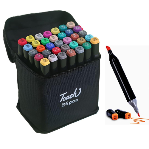 Kit Touch Marker Pen Case caneta de ponta dupla para bobbie goods 24/48 ...