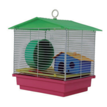 Gaiola Hamster com roda de exercicio e casinha, Casa Hamster, Gaiola ...