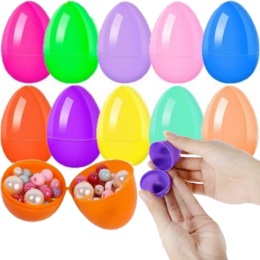 Kit Ovo Surpresa Com Encaixe Color 12 Unidades 6cm Coloridos Páscoa ...