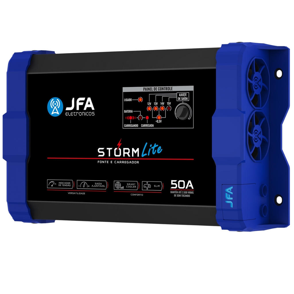 Fonte JFA Lite Storm Carregadora Bateria De Som Carro Automotivo Bivolt 200A 120A 70A 60A 50A ...