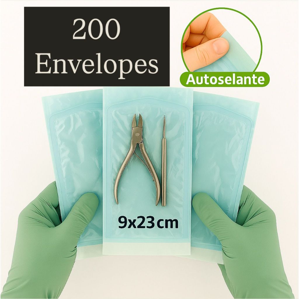 Envelope para Esterilização 9cmx23cm - 200 Unidades - Supack | Shopee ...