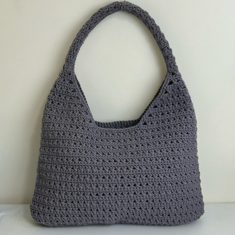 Bolsa de crochê de ombro grande | Shopee Brasil