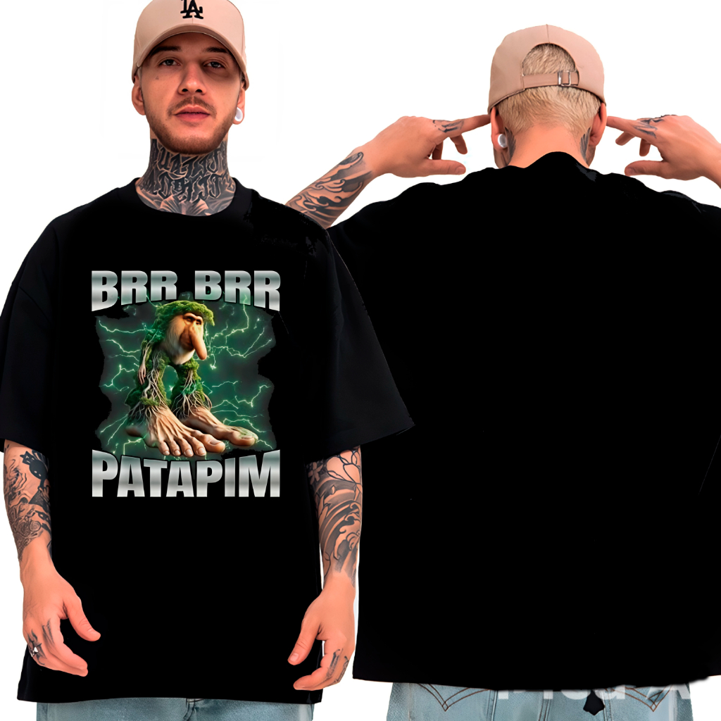 Camiseta Meme Tralalero Versão Brr Brr Patapim | Shopee Brasil