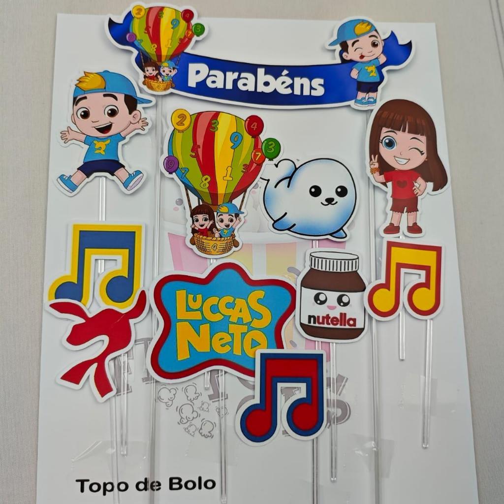 TOPO TOPPER DE BOLO LUCCAS NETO | Shopee Brasil