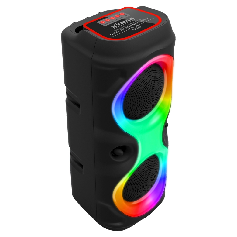 Caixa de som Bluetooth Com Led RGB Portátil FM USB TWS 50W | Shopee Brasil