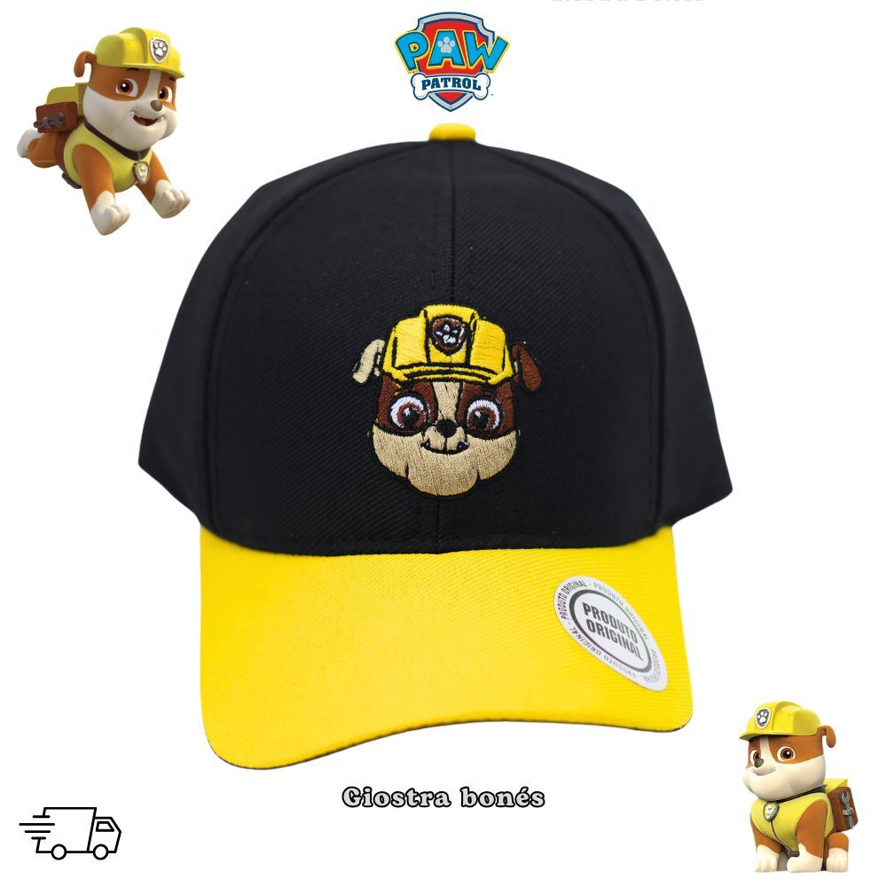 Boné Infantil RUBBLE patrulha canina bordado ABA CURVA | Shopee Brasil