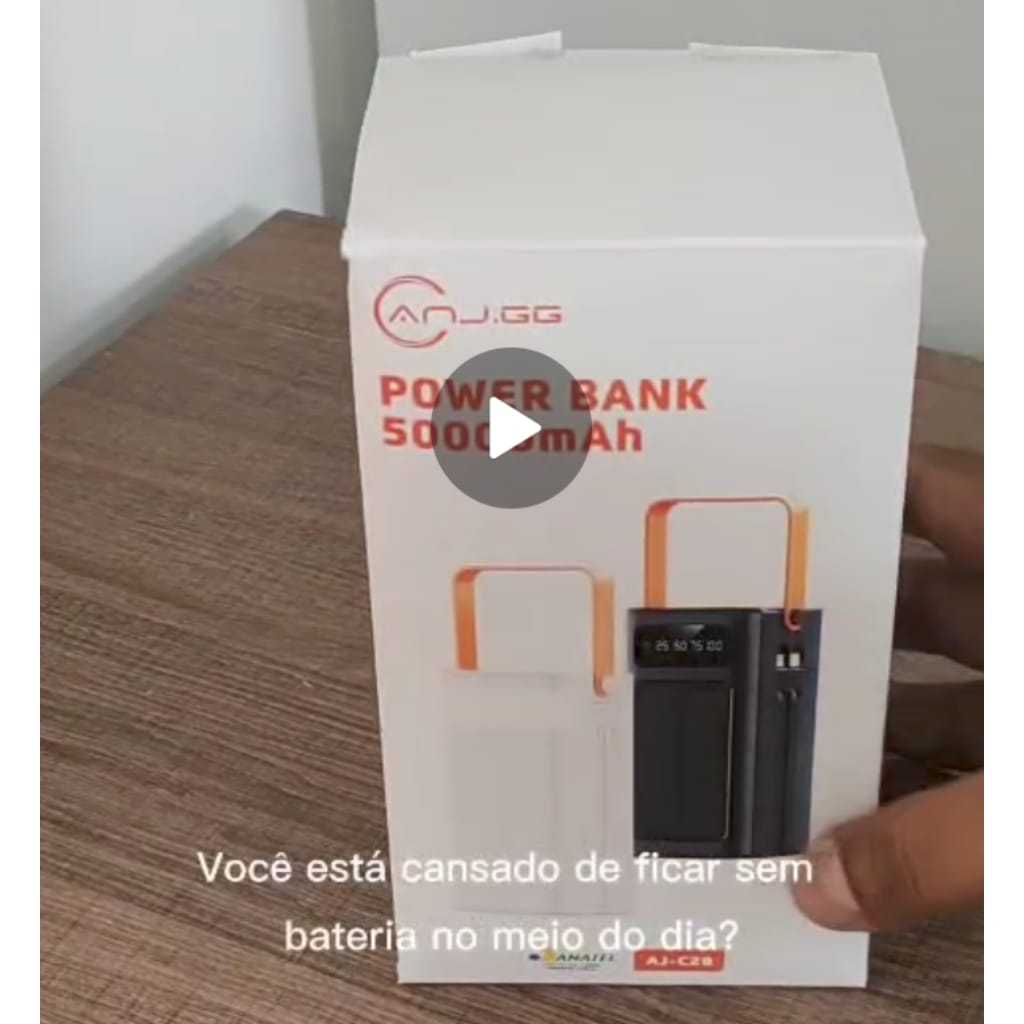 Power Bank Carregador 50000mah Display Carga Rápida 22.5w Placa Solar ...