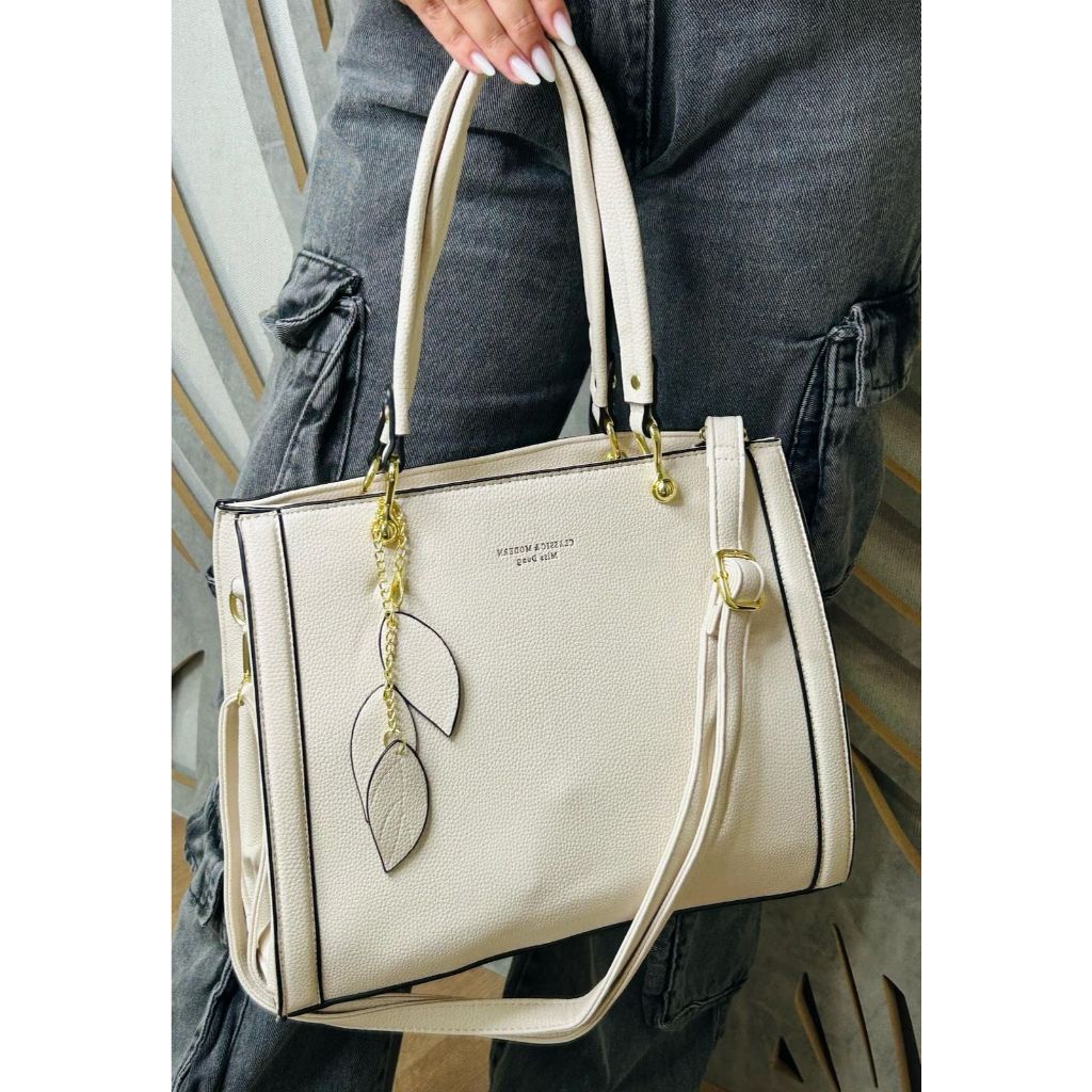 Bolsa Feminina Miss Dong Chaveiro Removível Casual Alça de Mão e ...