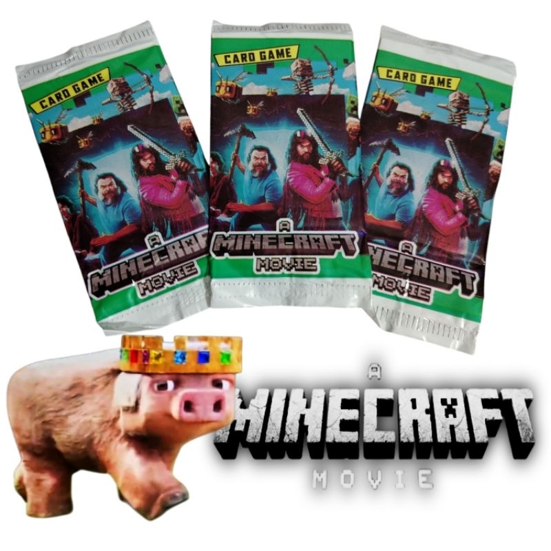 Kit 200 Cards figurinhas do A MINECRAFT MOVIE para bater > kit de 50 ...