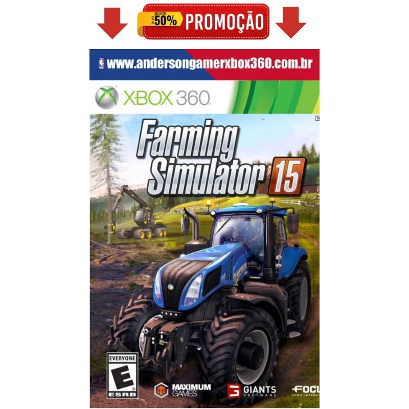FARMING SIMULATOR 15 XBOX 360 BLOQUEADO E DESBLOQUEADO | Shopee Brasil