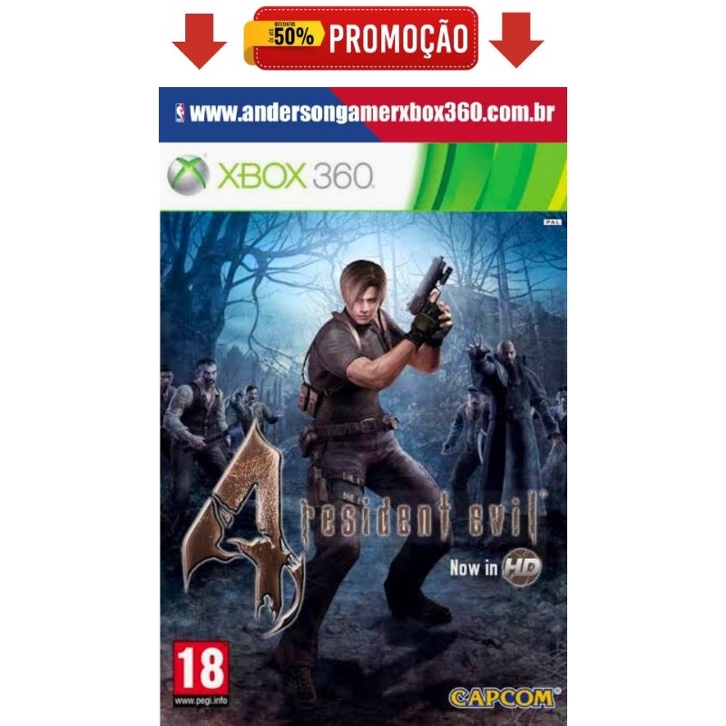 RESIDENT EVIL 4 XBOX 360 BLOQUEADO E DESBLOQUEADO | Shopee Brasil