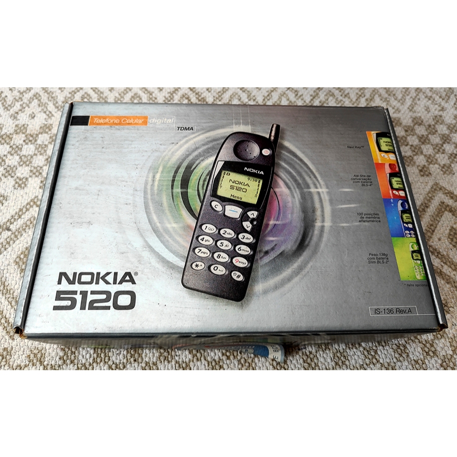 Caixa vazia Antigo Celular Nokia 5120 BCP Para Reposição Coleção ...