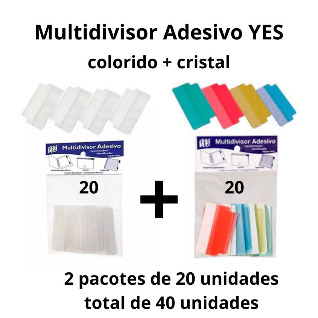 Kit Multidivisor Adesivo YES reposicionável 1 pacote com KIT c/2 ...