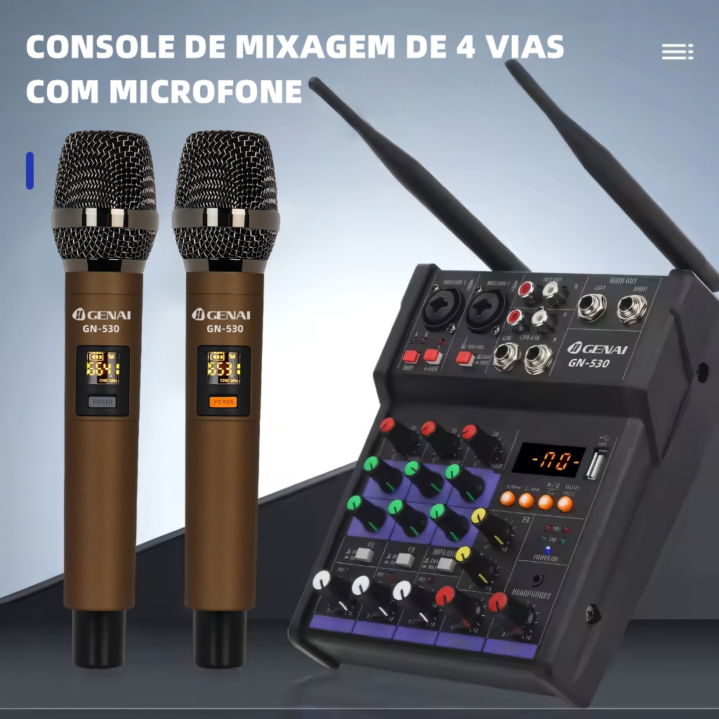 Placa de Som Duplo para Microfone Sem Fio - Pro Audio, Condensador ...