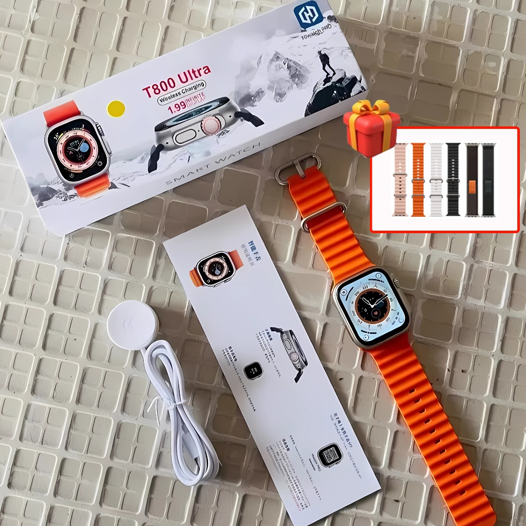 Nova Série 8 Relógio T800 Ultra Smart Watch Esportivo Sem Fio ...