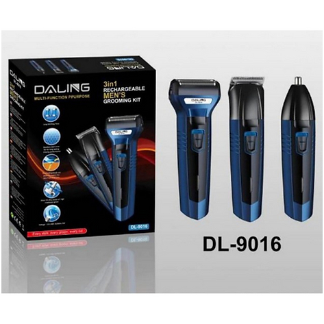 Maquina de Barbear Darling 3 Em 1 DL-9016 Corte Cabelo Depilação kit ...