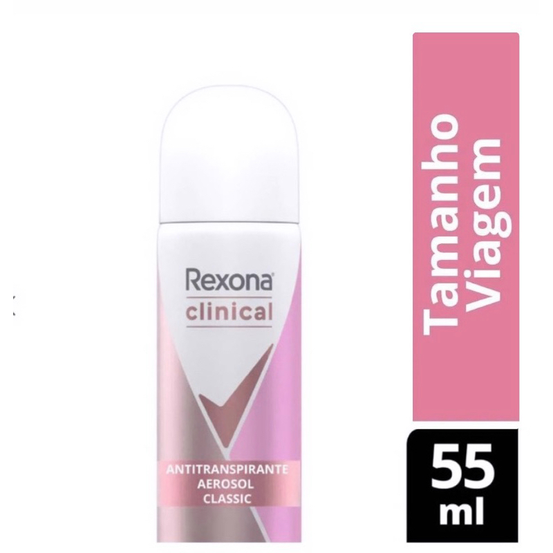 Desodorante Rexona Clinical Classic Aerosol Antitranspirante 96h - 55ml ...