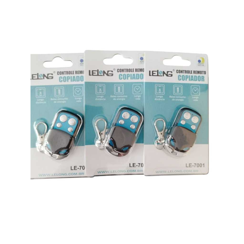 Controle Remoto Lelong Le-7001 Para Portas E Portões Azul | Shopee Brasil
