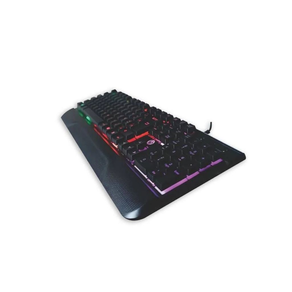 TECLADO USB BPC SEMI MECÂNICO GAMER K7038 PRETO C/ILUMINAÇÃO RAIMBOW ...