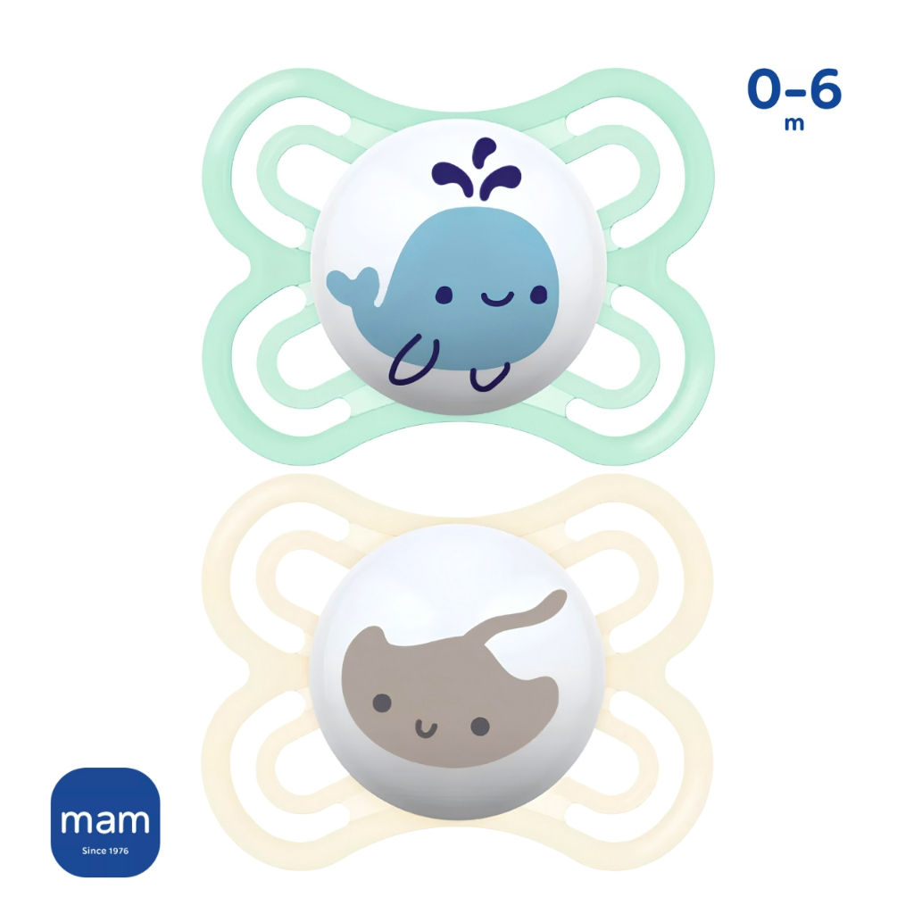 Chupeta MAM Perfect Silicone 0-6m Dupla com estojo esterilizar | Shopee ...