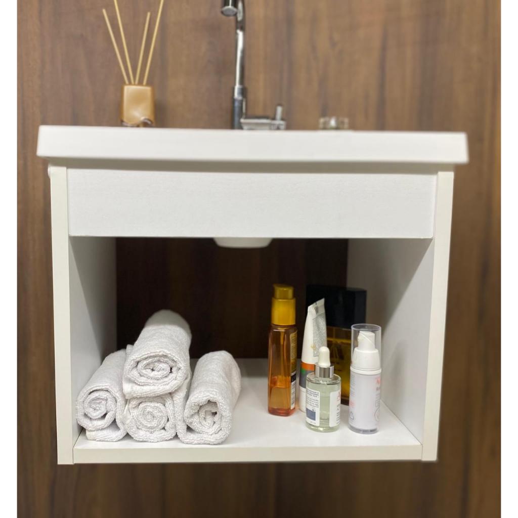 GABINETE ARMARIO TOCADOR BANHEIRO WC CLARA 400 | Shopee Brasil