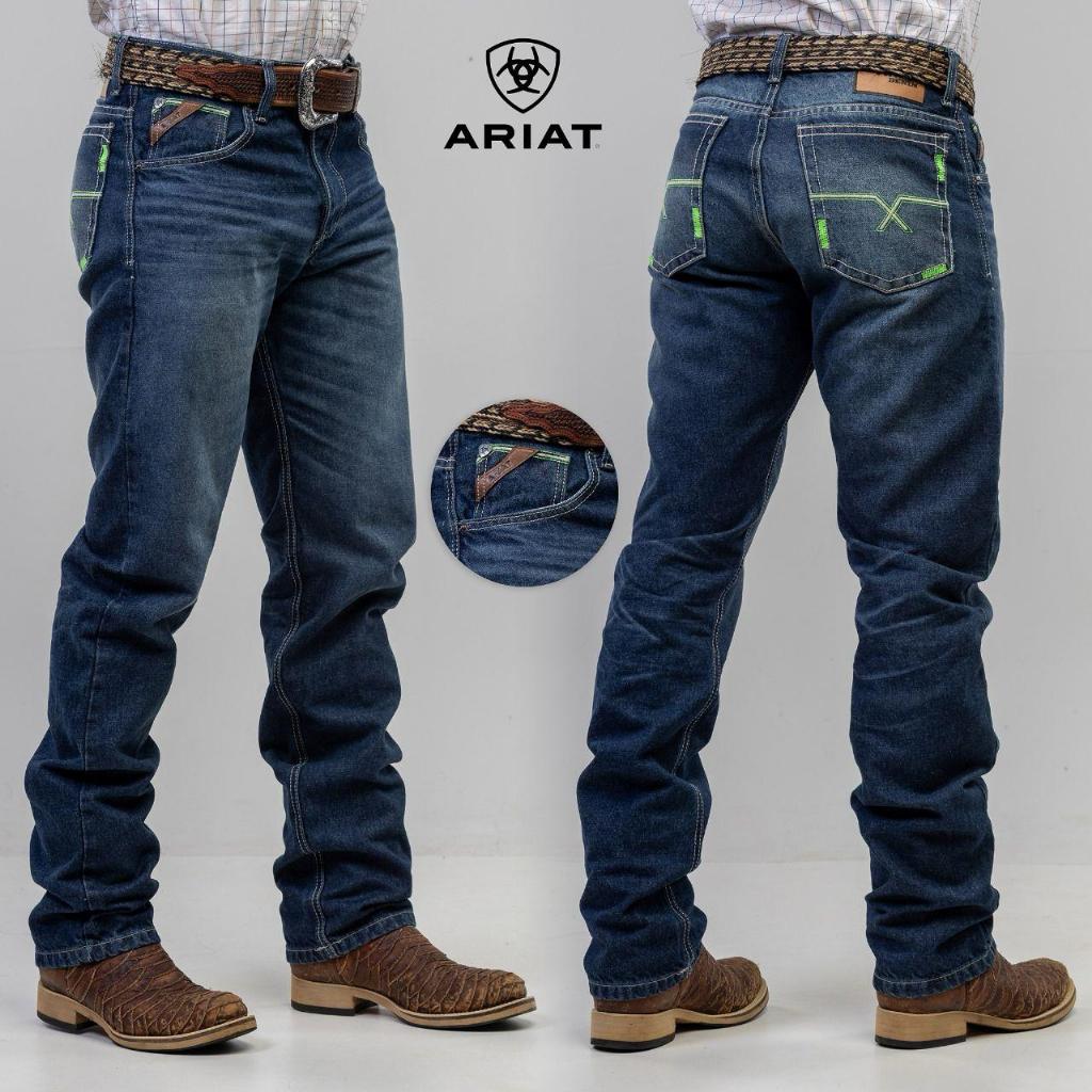 Calça Country Balão Texas Farm Peão Jeans Grosso 100% Algodão | Shopee ...