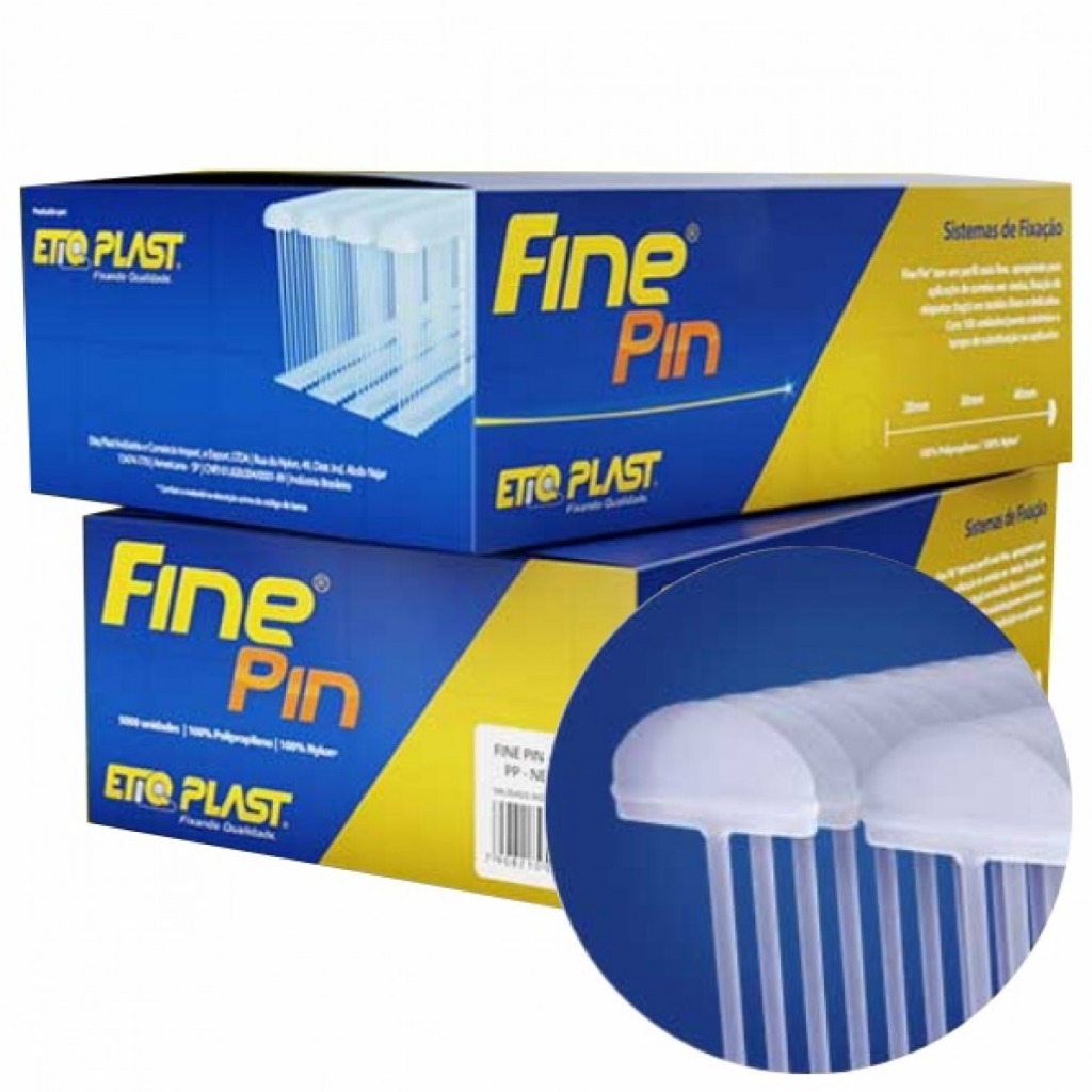 Fine Pin 25mm Neutro Pp Com 5000 Unid Etiq Plast | Shopee Brasil
